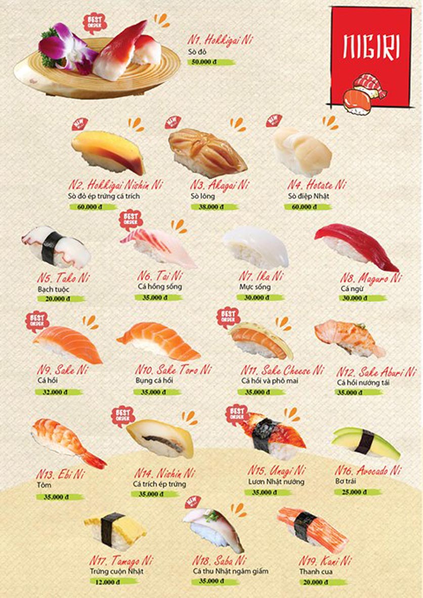 Sushi Ba Con Sóc Hoa Lan – Đậm đà dư vị Nhật Bản!