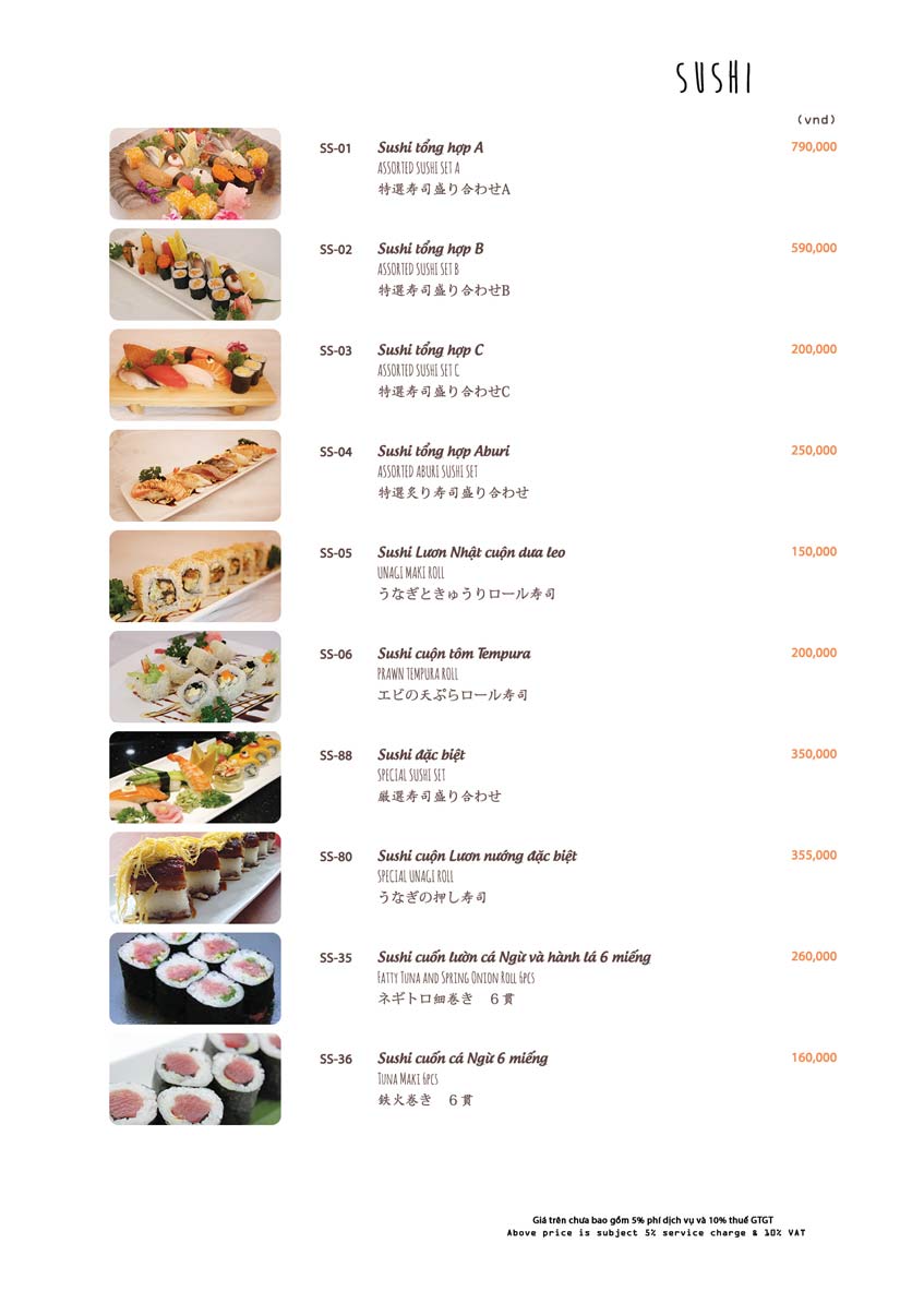 Azuma Japanese Restaurant Ngọc Khánh | Ẩm thực Nhật Bản