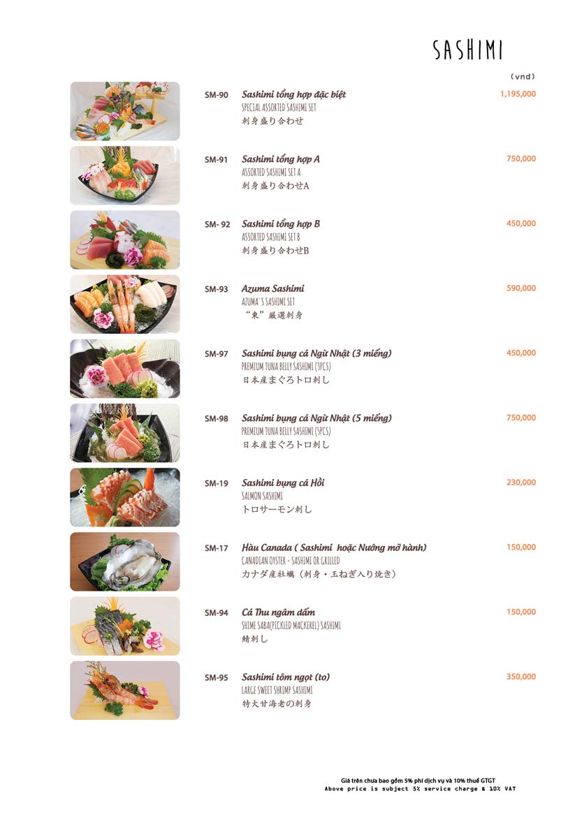 Azuma Japanese Restaurant Ngọc Khánh | Ẩm thực Nhật Bản