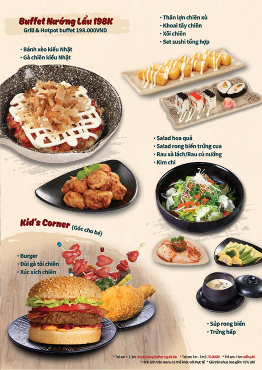 Yakimono Trần Bình – Buffet nướng lẩu Nhật Bản