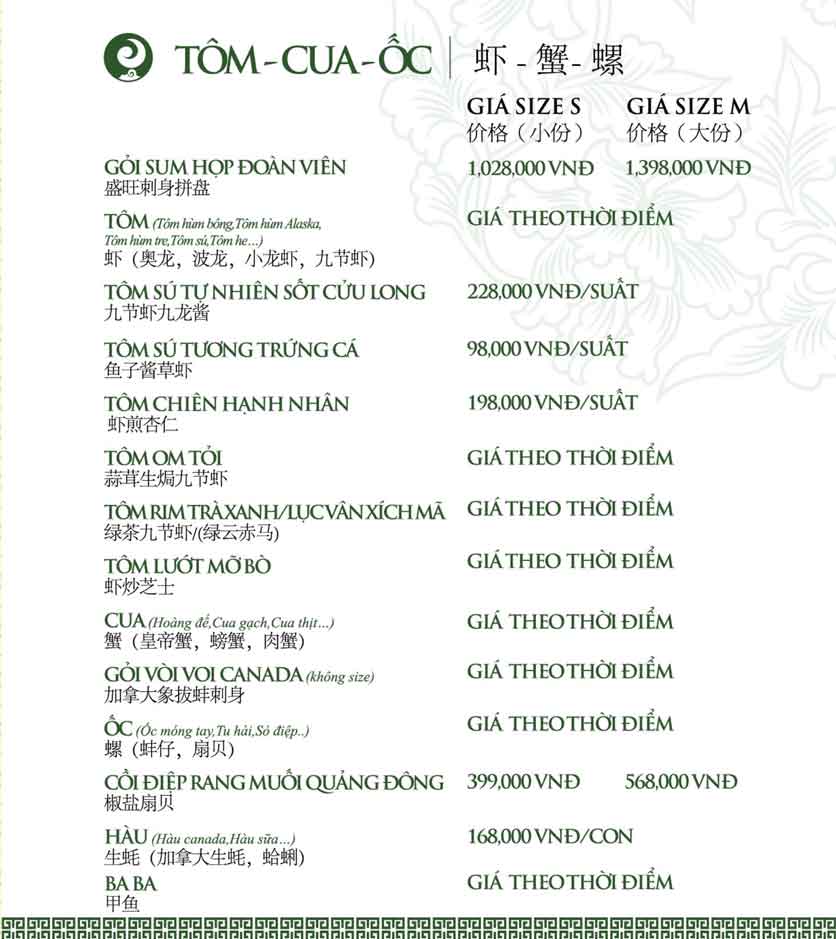 Nhà hàng Jade Moon Lê Duẩn | Ẩm thực Trung Hoa cao cấp