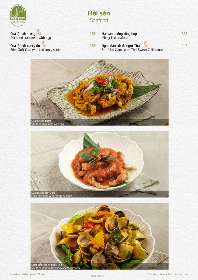 Nhà hàng Mani Thai Nguyễn Đình Chiểu | Hương vị Thái hiện đại