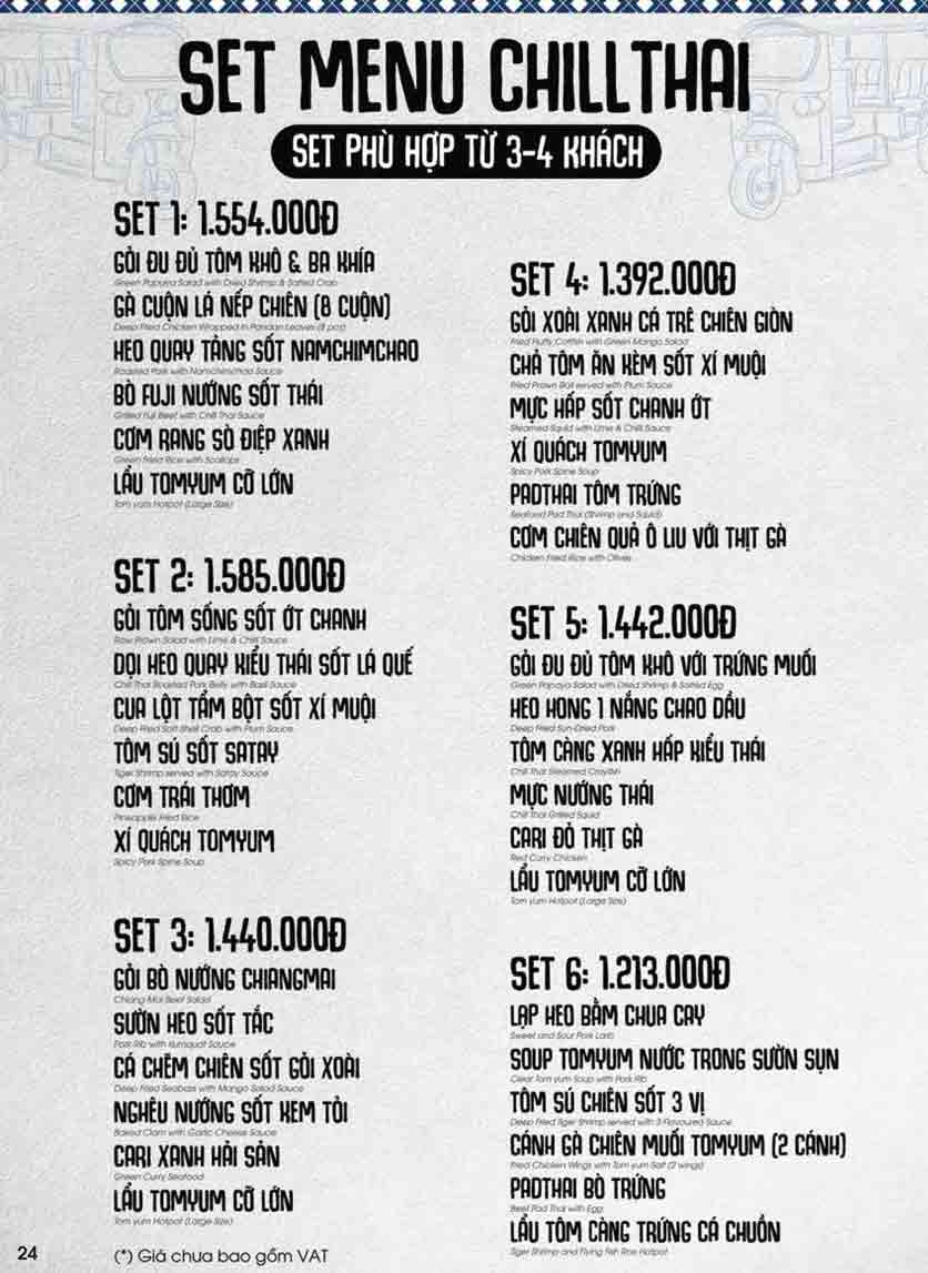 Nhà hàng Chill Thái Quận 7 | Ẩm thực xứ Chùa Vàng