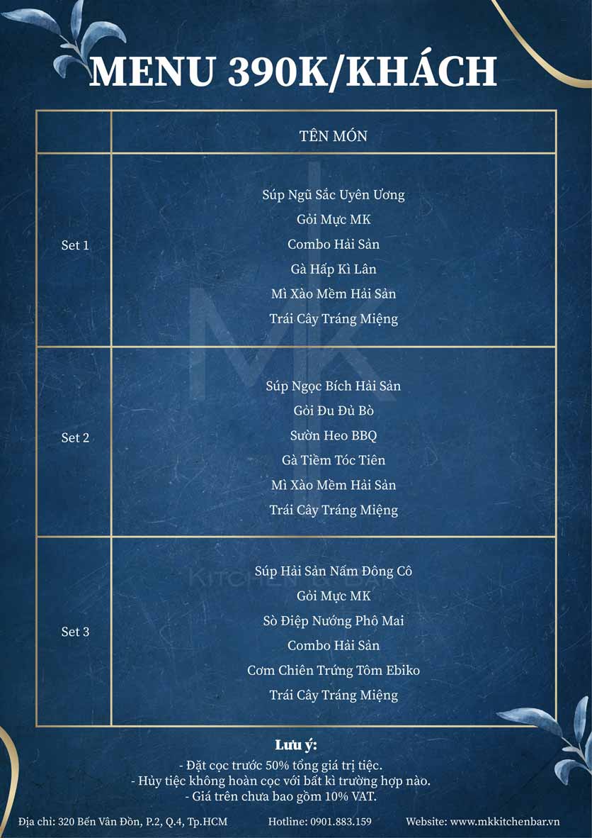 MK Kitchen & Bar Bến Vân Đồn | Không gian tiệc sang trọng