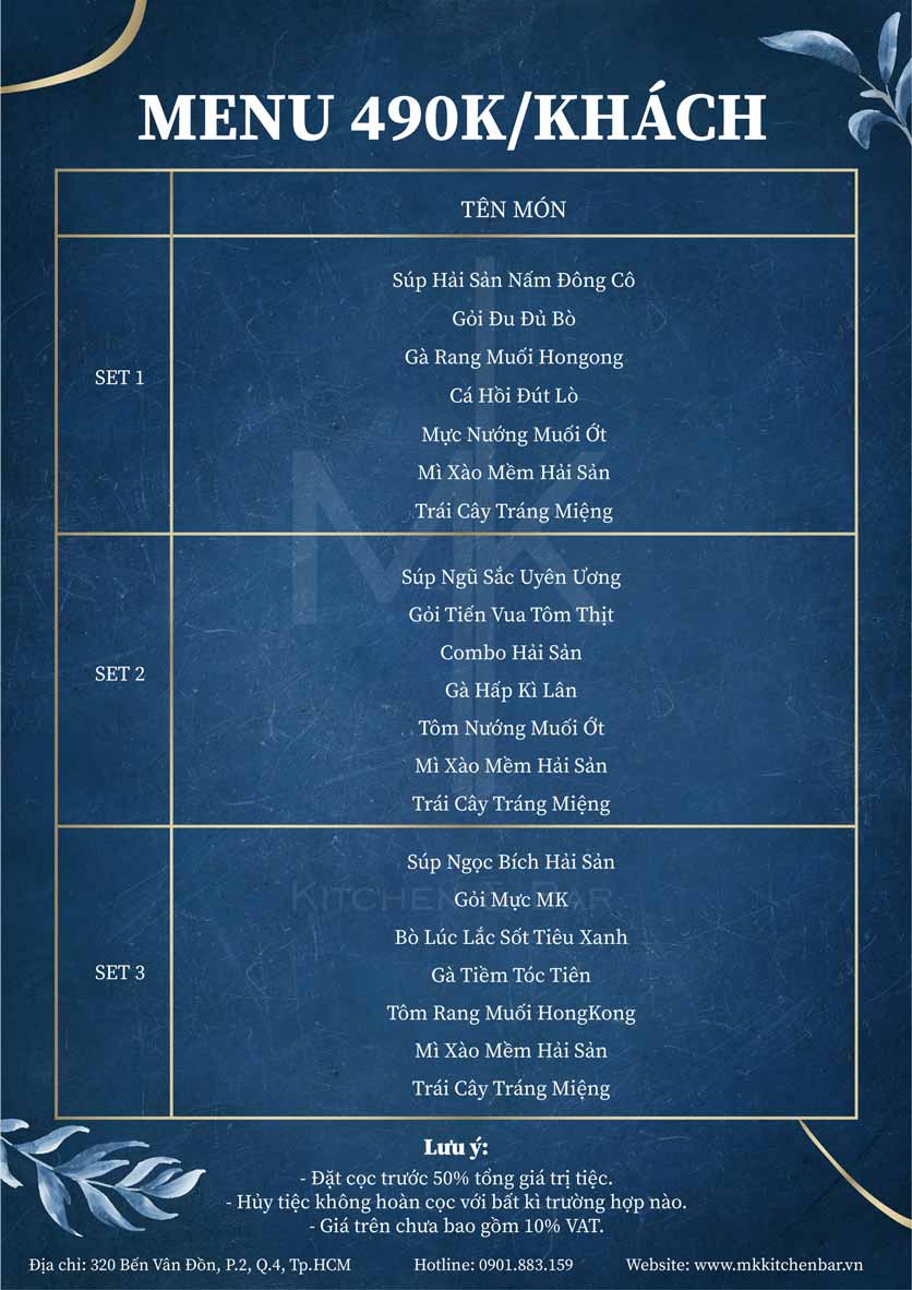 MK Kitchen & Bar Bến Vân Đồn | Không gian tiệc sang trọng