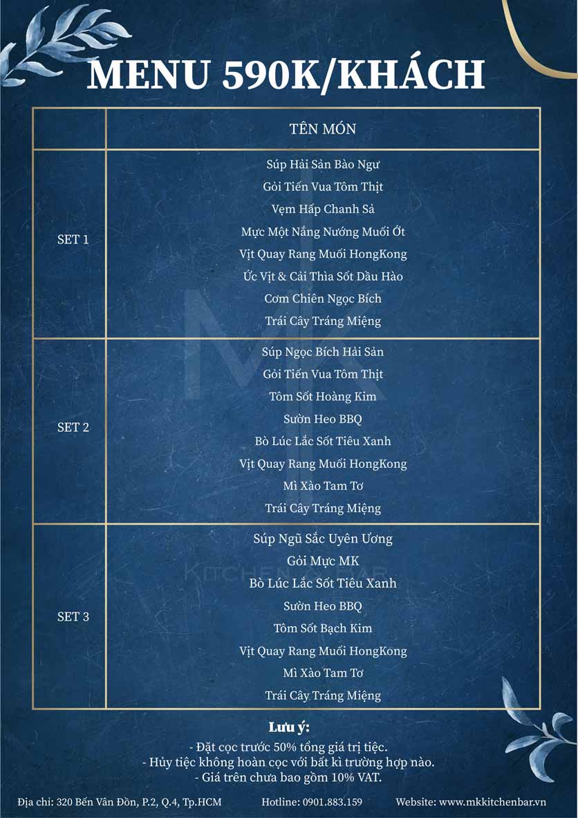 MK Kitchen & Bar Bến Vân Đồn | Không gian tiệc sang trọng