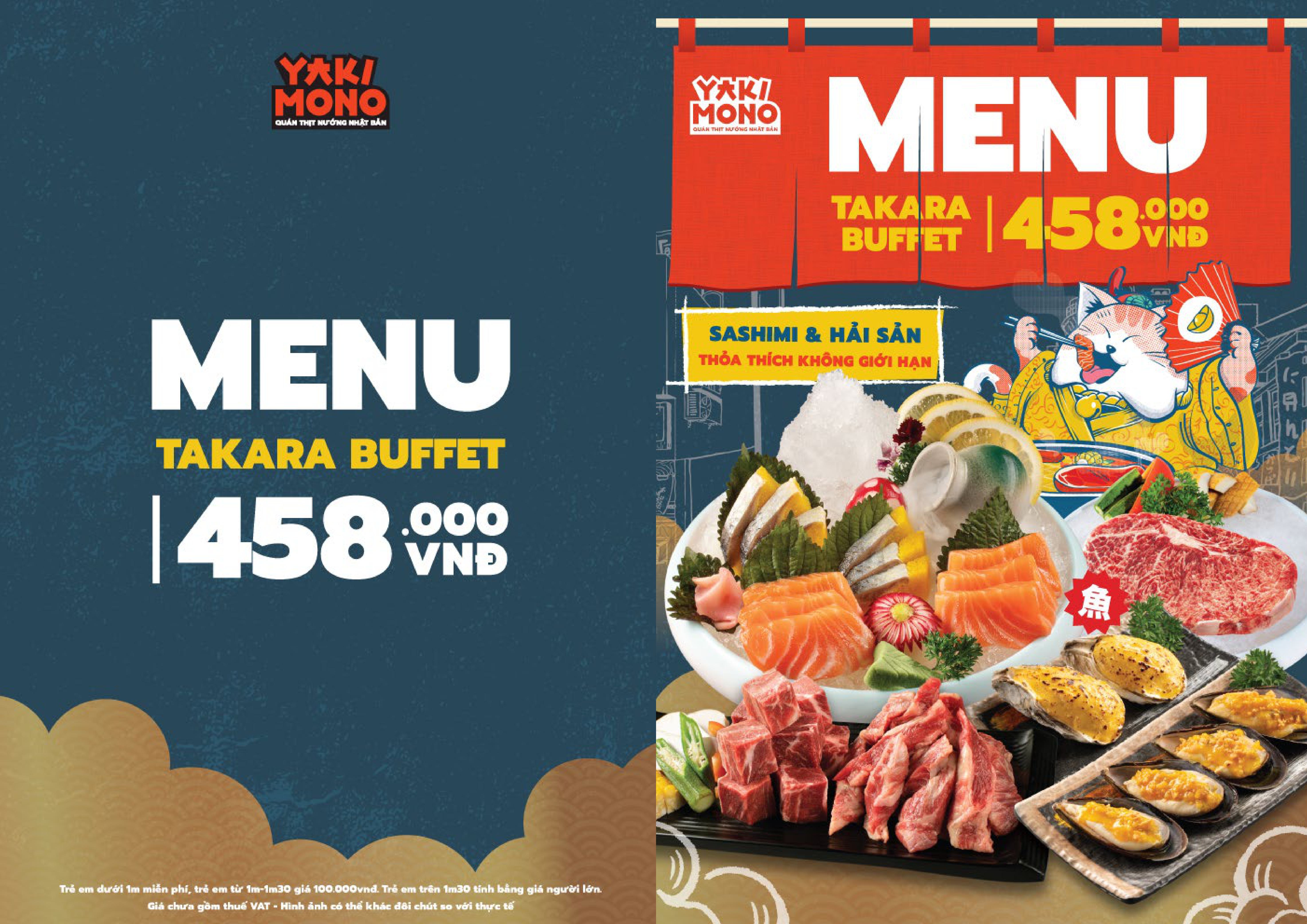 Mặt hàng Suất Buffet Nướng Lẩu Takara T2-CN, Giá 458K