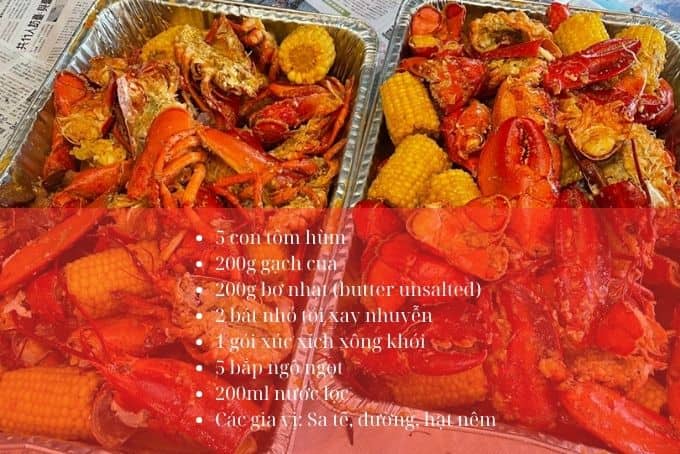 Cách chế biến tôm hùm đất crawfish sốt cajun và sốt bơ tỏi NGON nhất 2023