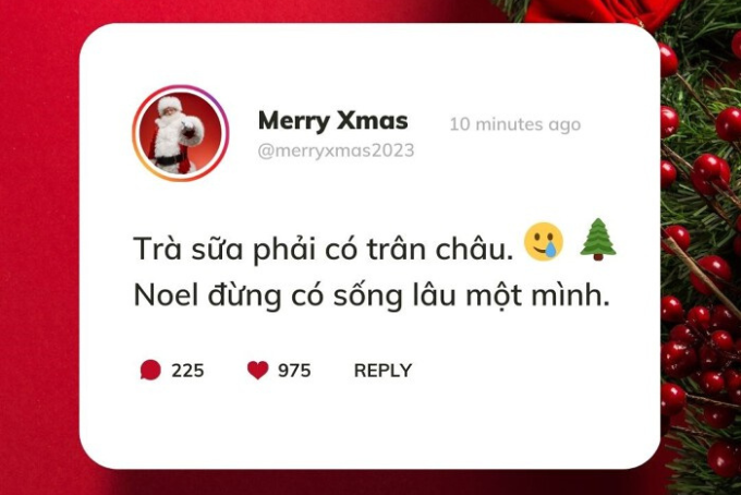[Mới nhất 2023] TOP cap thả thính Noel hay đỉnh chóp thả là có người yêu
